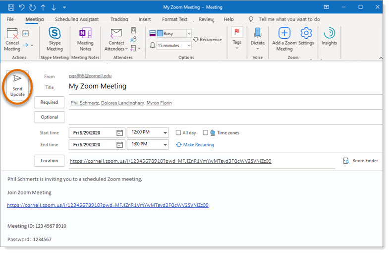 Zoom Add A Password To An Existing Meeting That Does Not Have One IT Cornell